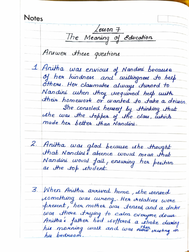Lesson 7 The Meaning of Education | PDF