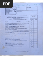 WASSCE 2020 Core Maths Exam Questions | PDF | Geometry | Mathematics