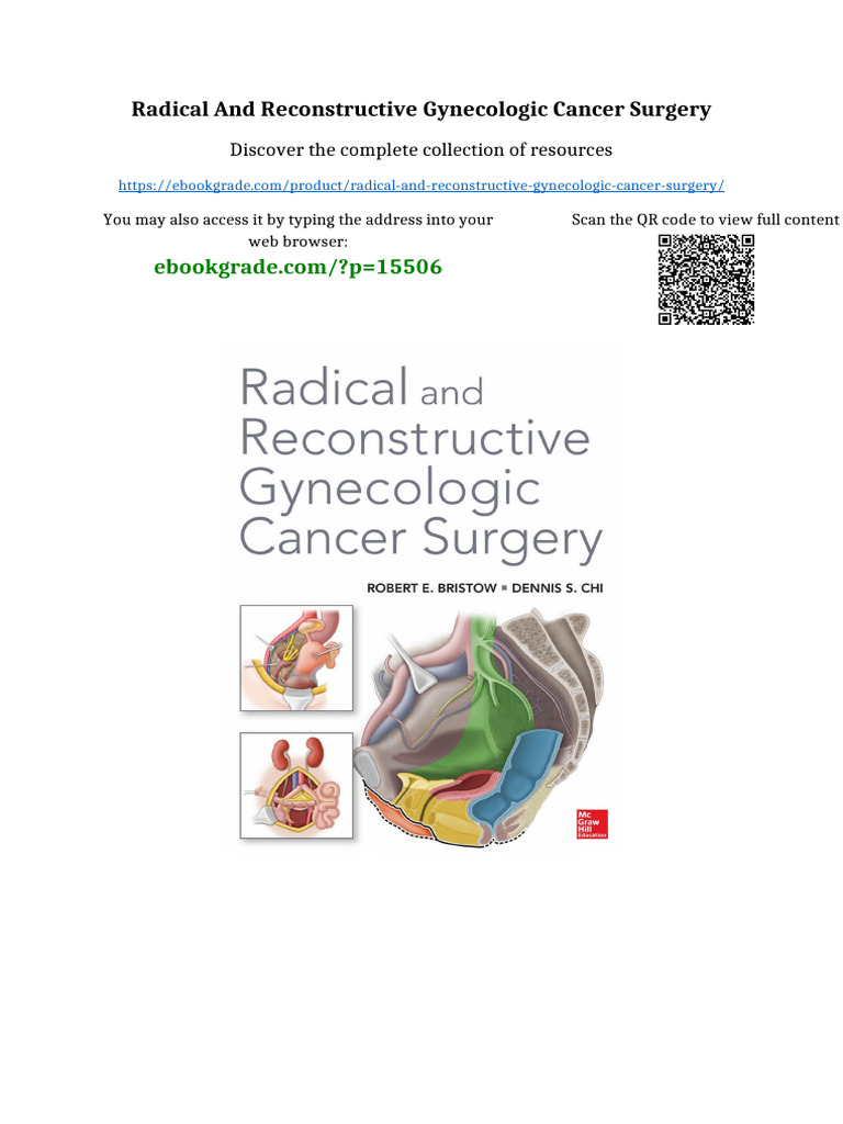 Radical and Reconstructive Gynecologic Cancer Surgery No Waiting Time ...