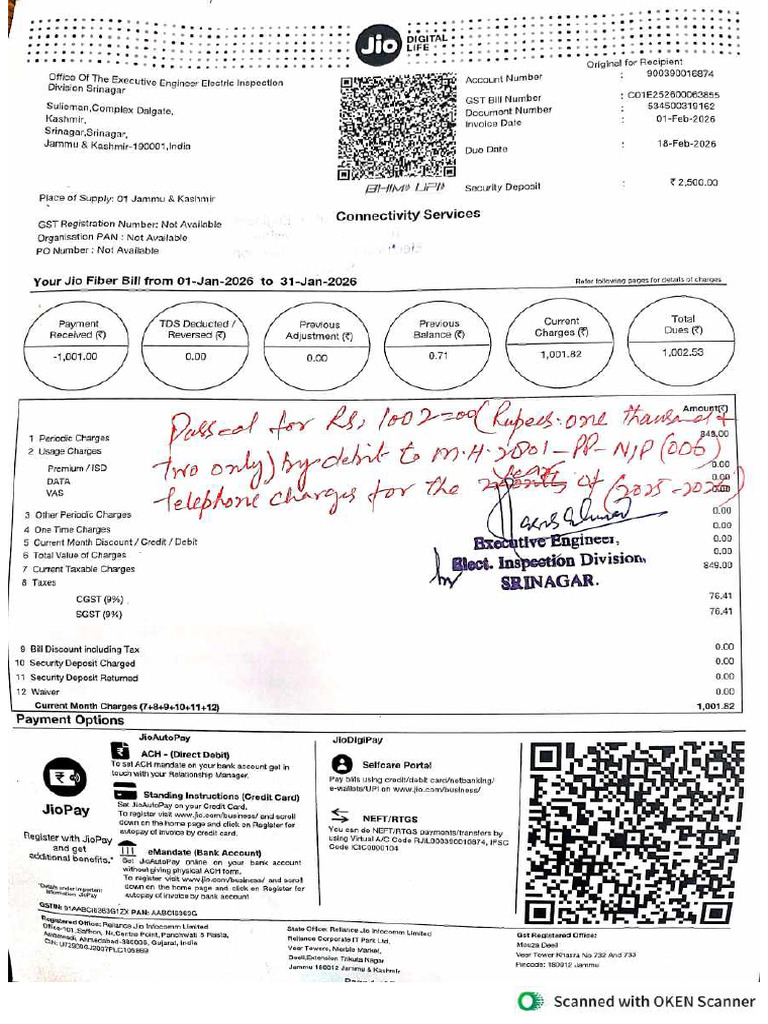 Jio Bill Compressed | PDF