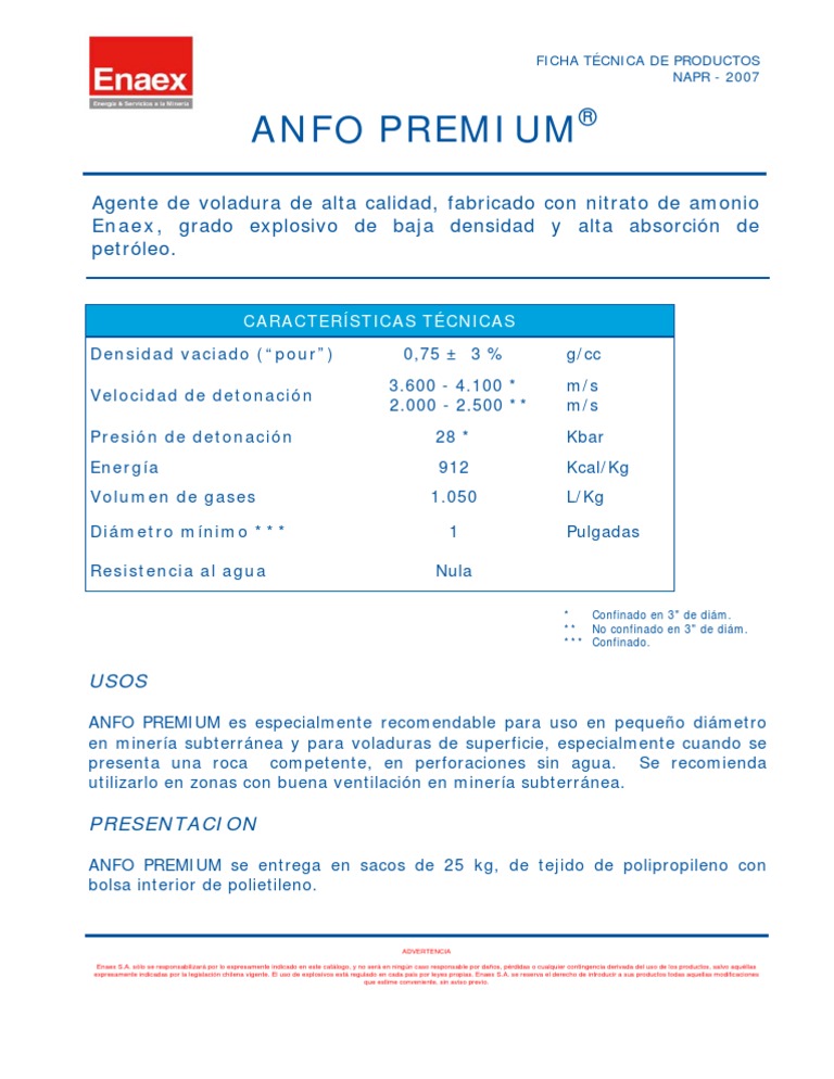 Anfo Premium | PDF