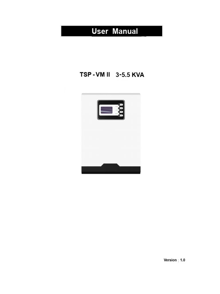 TSP-VMII 3-5K User Manual | PDF