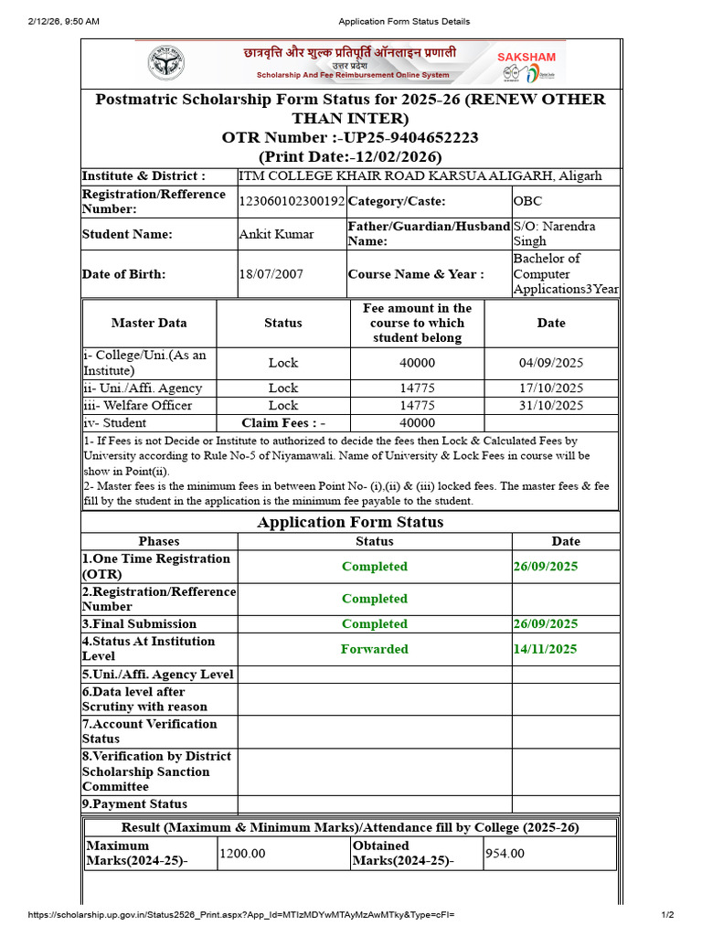 Application Form Status Details | PDF | Chess Openings | Chess