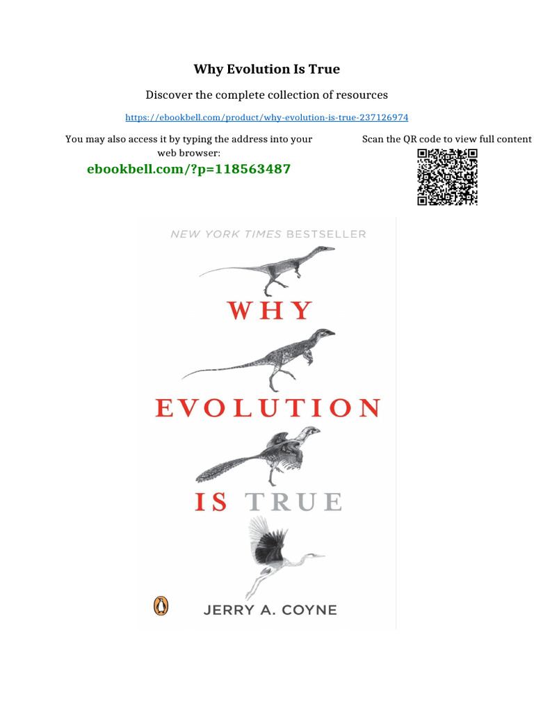 Why Evolution Is True Online PDF | PDF | Intellectual Property | Property