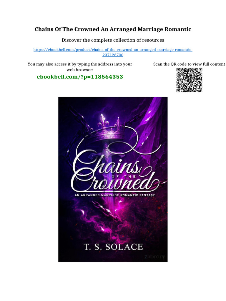 Chains of the Crowned An Arranged Marriage Romantic full digital ...