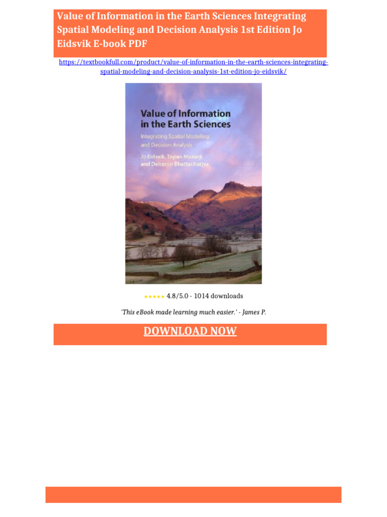 Value of Information in the Earth Sciences Integrating Spatial Modeling ...