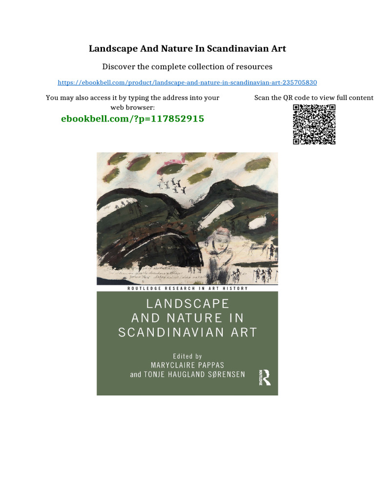 Landscape and Nature in Scandinavian Art Full Chapters Included | PDF ...