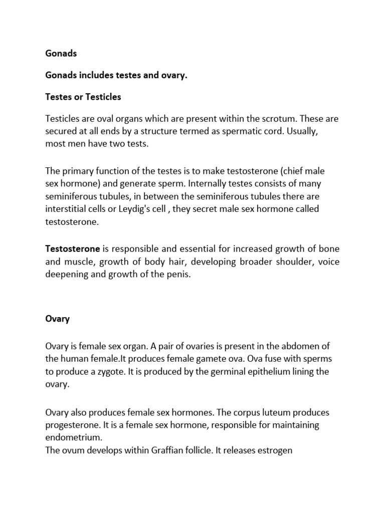 6.Gonads | PDF