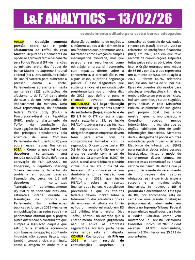Cba 13fev2026 | PDF