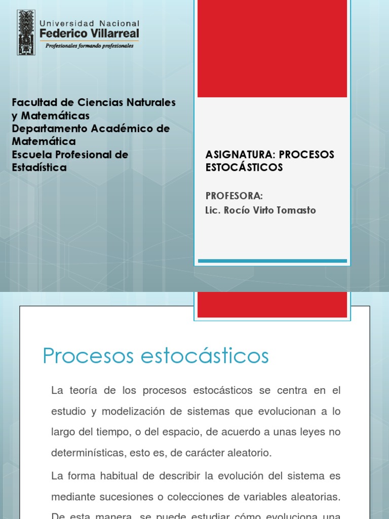 Proceso Estocastico | PDF | Estocástico | Proceso estocástico