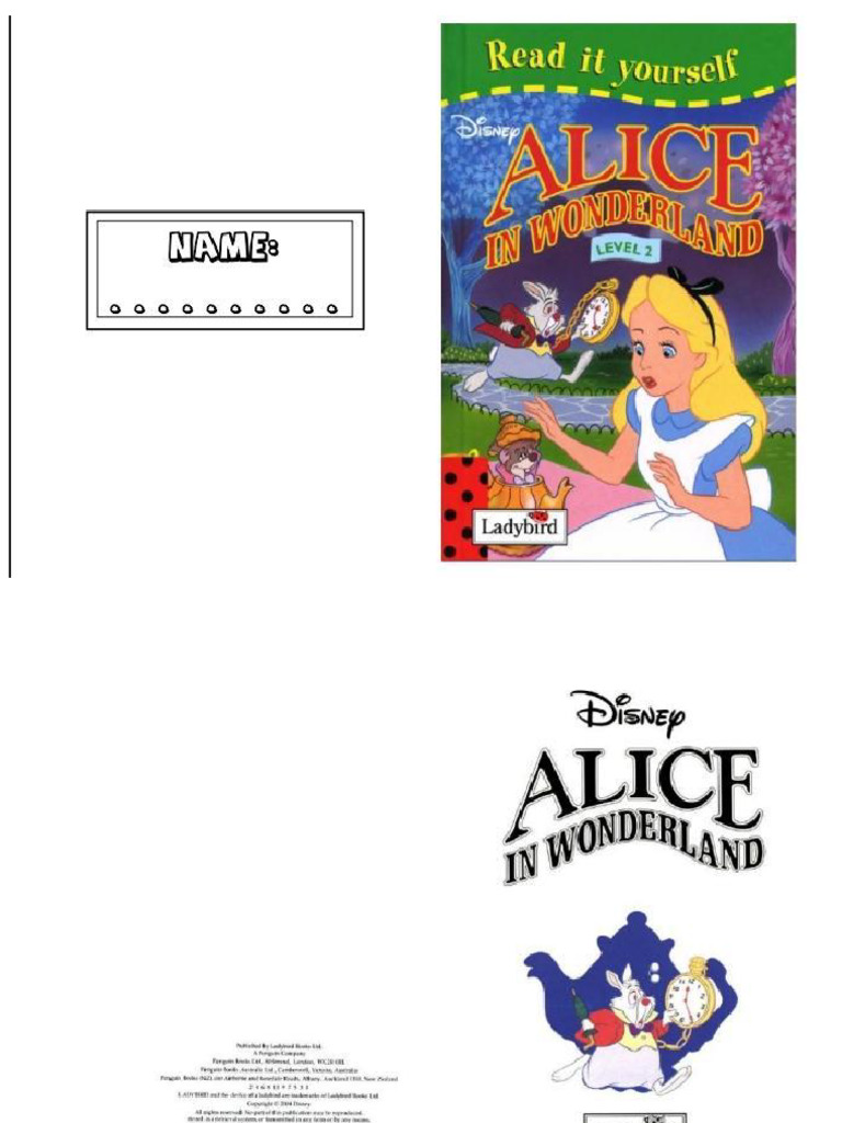 Alice in Wonderland (3rd Grade) | PDF