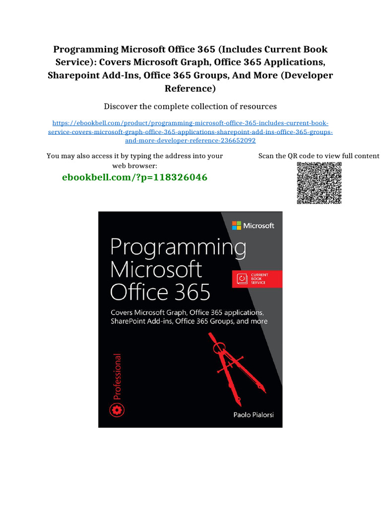 Programming Microsoft Office 365 (includes Current Book Service ...