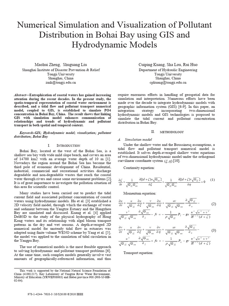 Numerical Simulation and Visualization of Pollutant Distribution in ...