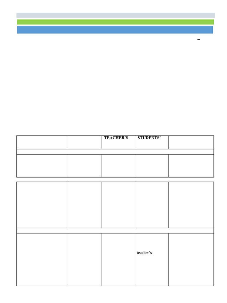 Lesson Sheet, Unit 4, Lesson 1, Session 3 | PDF | Teachers | Education ...