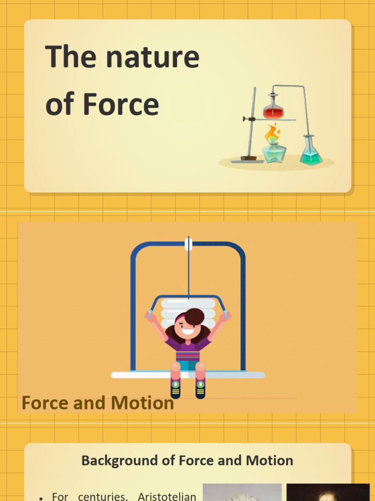 1st Week-Force, Motion and Energy | PDF | Force | Friction