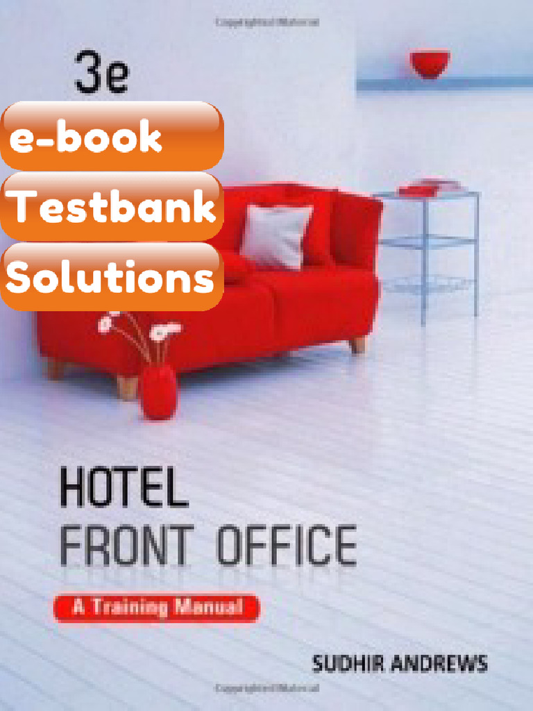 Ebook & Testbank Hotel Front Office Training Manual | PDF ...