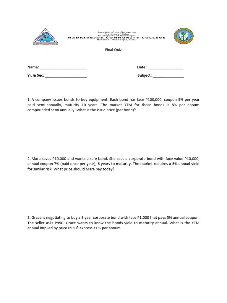 Final Quiz | PDF