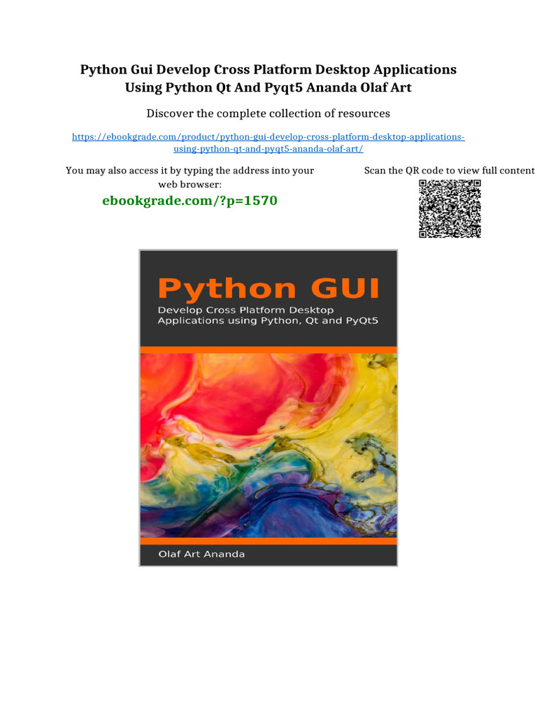 Python GUI Develop Cross Platform Desktop Applications Using Python QT ...