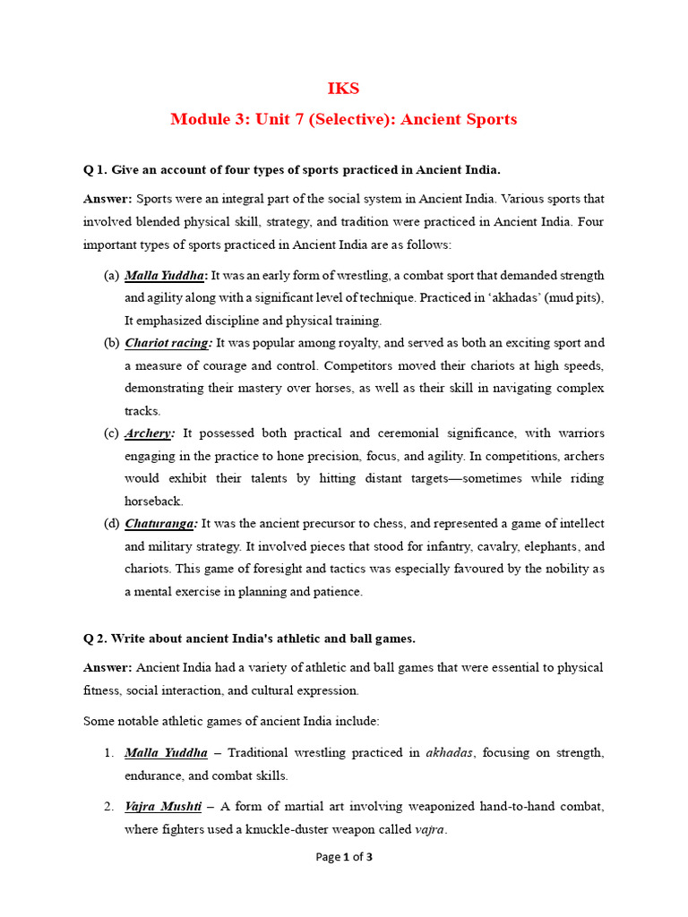 IKS Notes Module 3 Units 7 | PDF