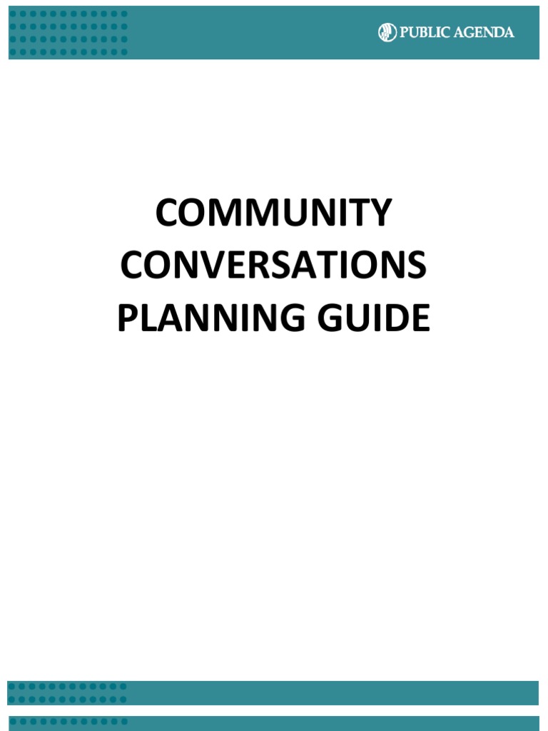 Community Conversations Planning Guide | PDF | Community | Internet Forum