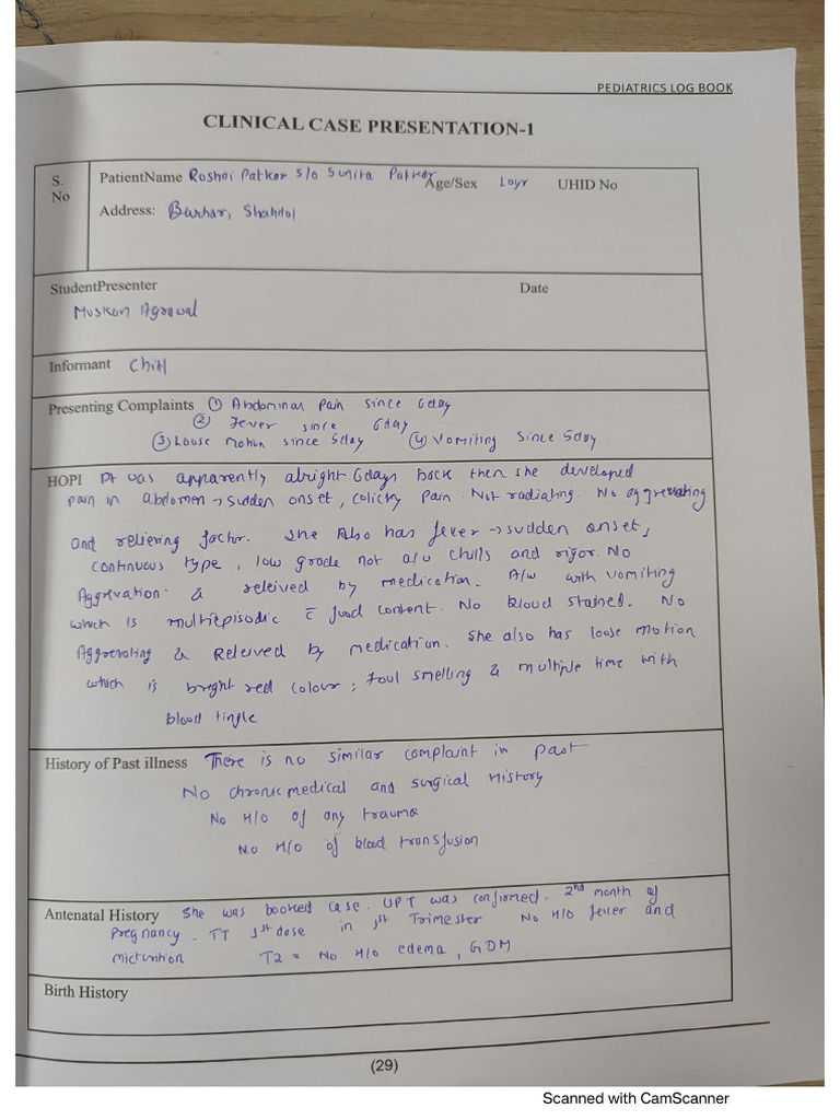 Pedia Logbook | PDF