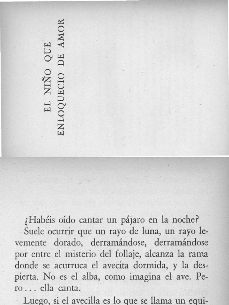 El Niño Que Enloquecio de Amor | PDF | Amor | Science