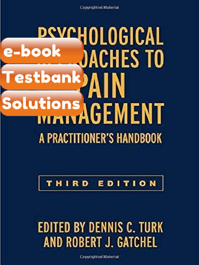 Testbank - Psychological Approaches to Pain Management Third Edition a ...