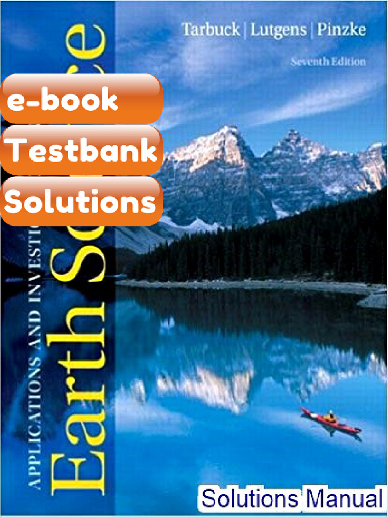 Applications and Investigations in Earth Science 7th Edition Tarbuck ...