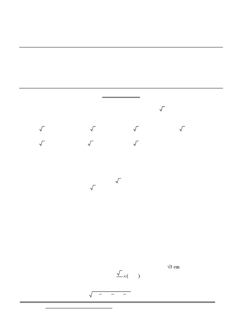 Chapter 10 Herons Formula Practice Paper | PDF | Area | Triangle