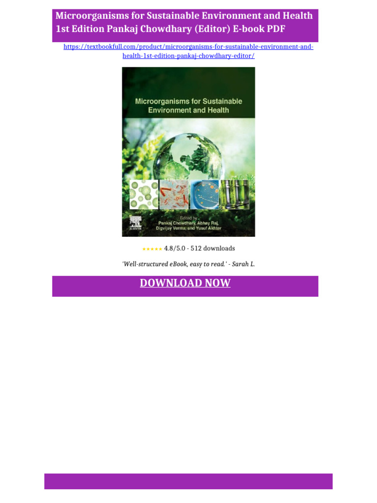 Microorganisms For Sustainable Environment and Health 1st Edition ...