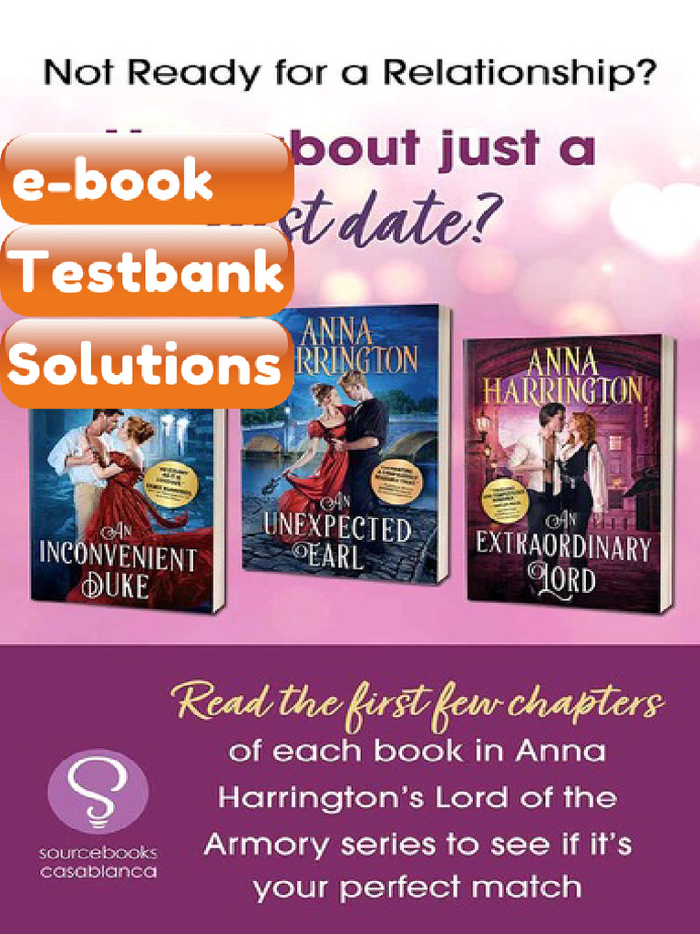 Ebook & Testbank First Dates With Anna Harrington First Dates Series ...