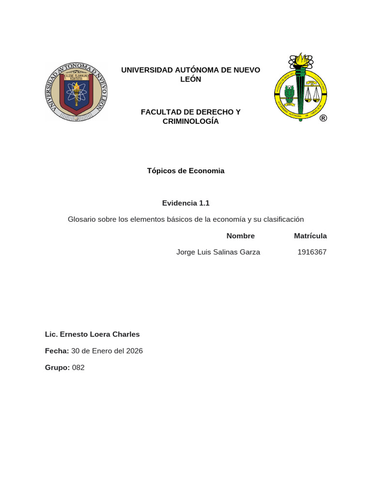 JLSG Glosario | PDF | Ciencias económicas | Bienes