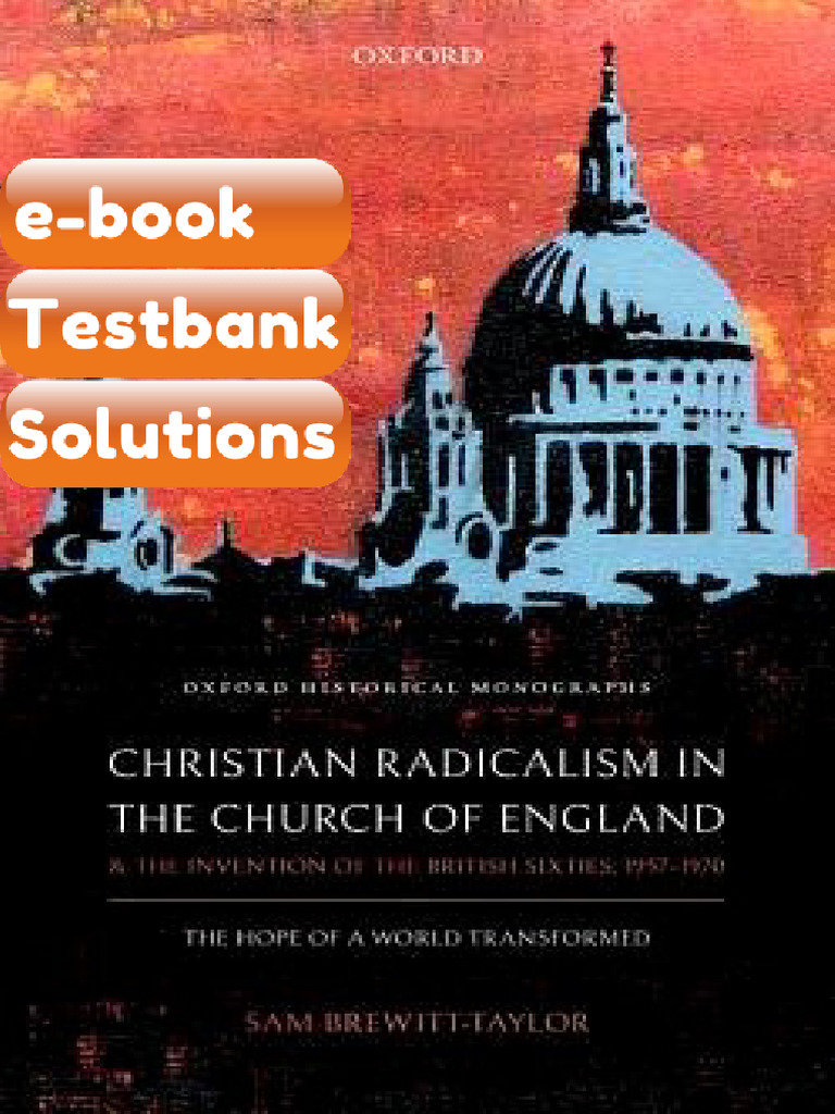Christian Radicalism in The Church of England and The Invention of The ...