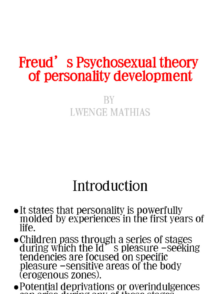 Freud's Psychosexual Theory of Personality Development | PDF