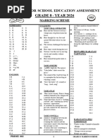 Grade 5 School Assessment Marking Scheme | PDF
