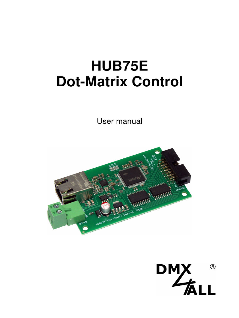 Artnet Hub75 Dot Matrix Control English | PDF | Ip Address | Computing