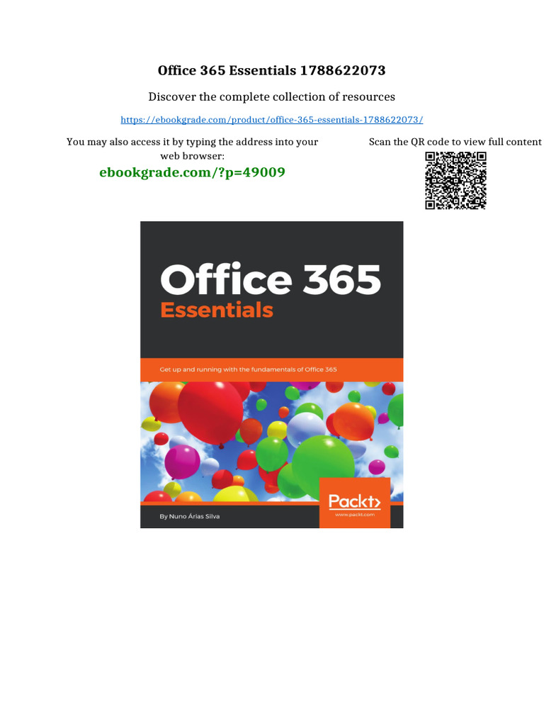 Office 365 Essentials 1788622073 Latest PDF 2025 | PDF | Intellectual ...