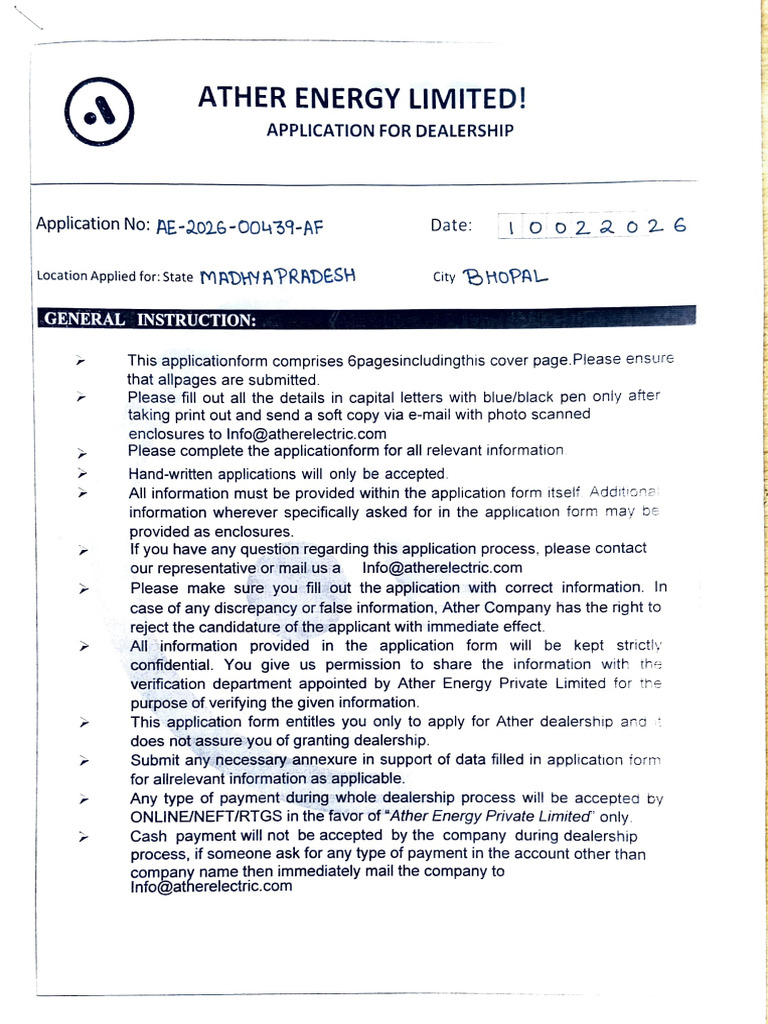 Application Form | PDF