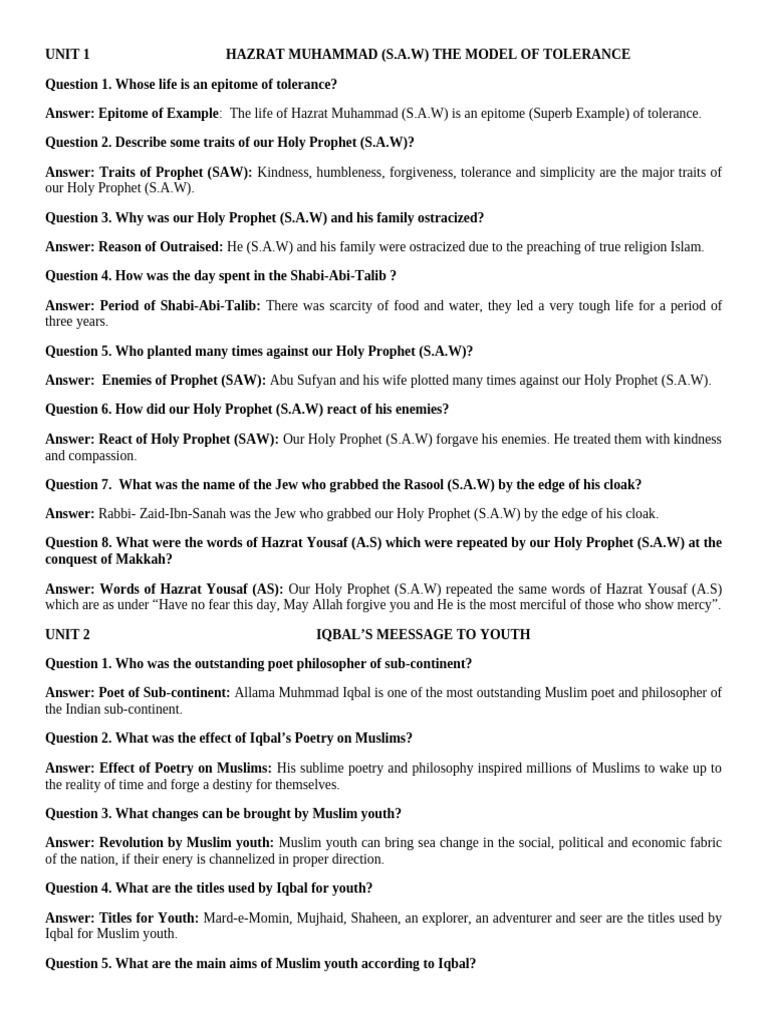 Class 9th SLO Based Questions Answers | PDF | First Aid | Endangered ...