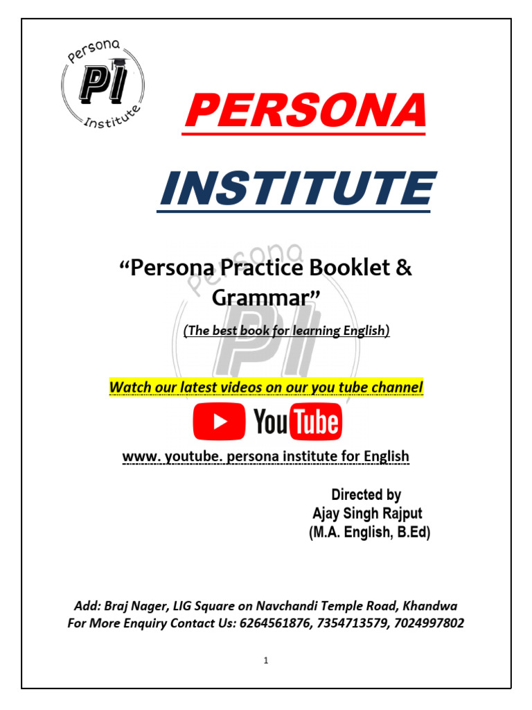 Persona Book 1 | PDF