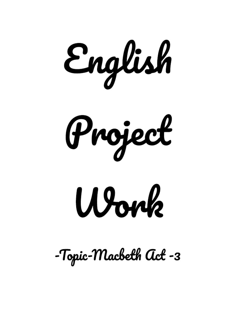 English-2 Project Work | PDF
