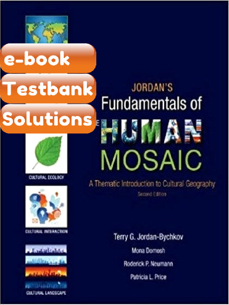 Testbank - Jordans Fundamentals of The Human Mosaic A Thematic ...