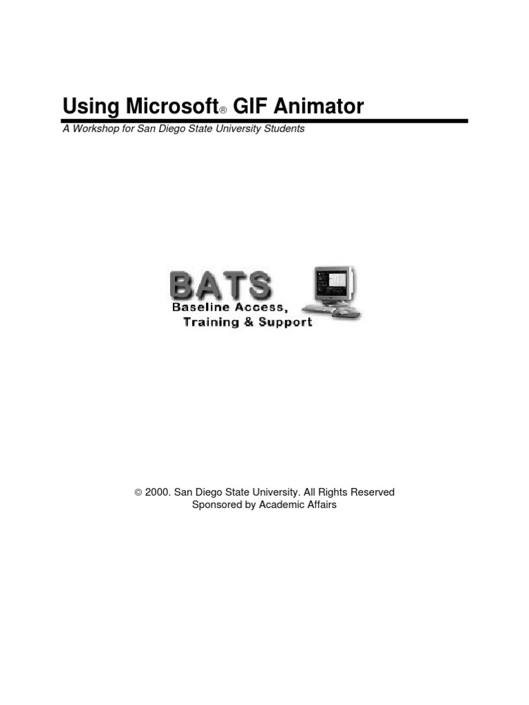 Gif Animator Instructions | PDF | Animation | Tab (Gui)
