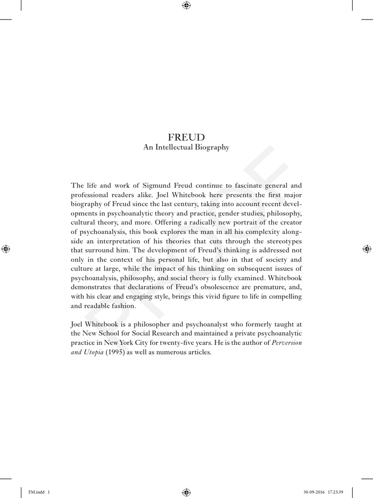Freud An Intellectual Biography | PDF | Psychoanalysis | Sigmund Freud