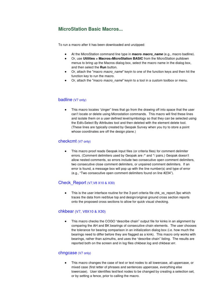 Microstation Basic Macros Pdf Subroutine Letter Case