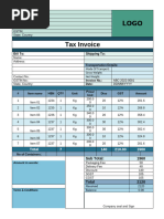Cloth Bill Format Template | PDF