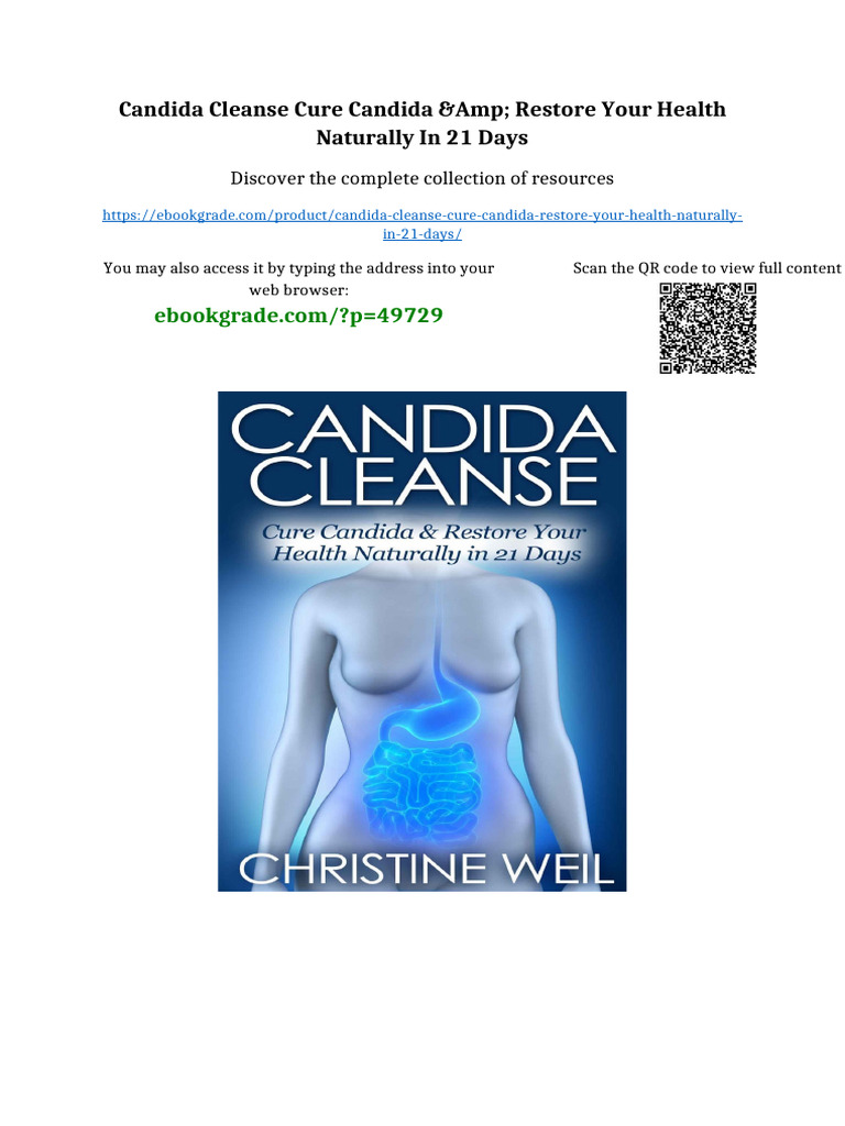 Candida Cleanse Cure Candida & Restore Your Health Naturally in 21 Days ...