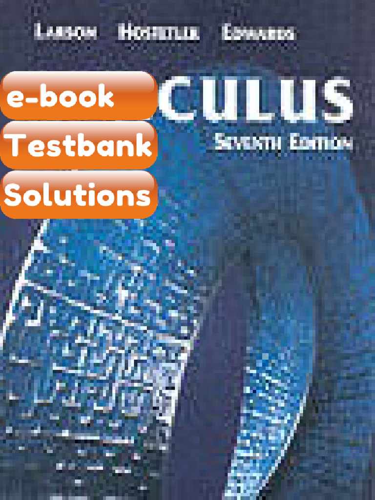 Testbank - Accompany Calculus With Analytic Geometry 7th Edition ...