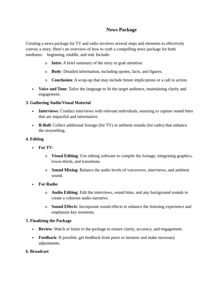 News Package | PDF