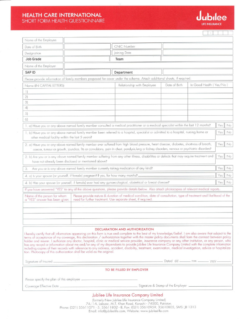 Jubilee Health Insurance Form.pdf (2) | PDF